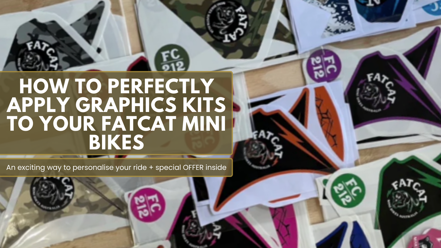 How to Perfectly Apply Graphics Kits to Your FatCat Mini Bikes + SPECI ...