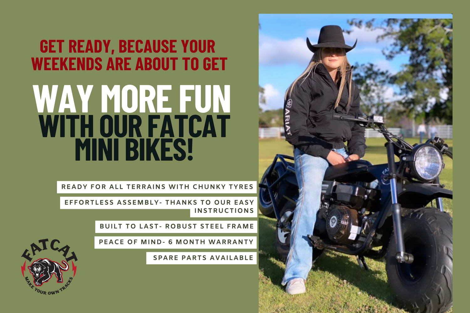 Mini bike off road, motor bikes with fat wheels – FatCat Bikes